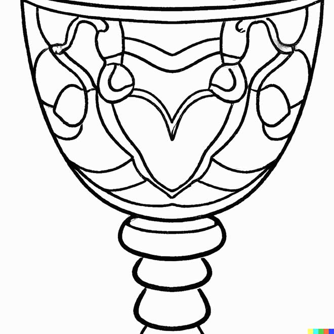 21+ Desenhos de Cálice para Imprimir e Colorir/Pintar