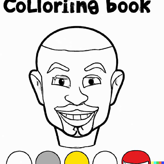 21+ Desenhos de Careca para Imprimir e Colorir/Pintar