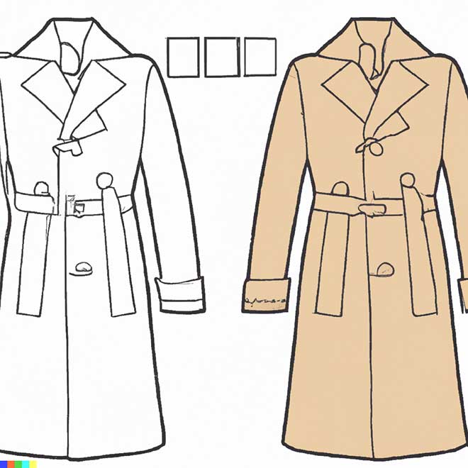 21+ Desenhos de Casaco para Imprimir e Colorir/Pintar