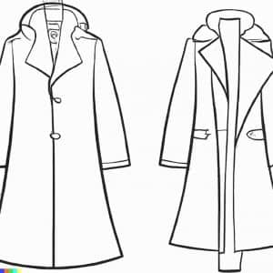 21+ Desenhos de Casaco para Imprimir e Colorir/Pintar