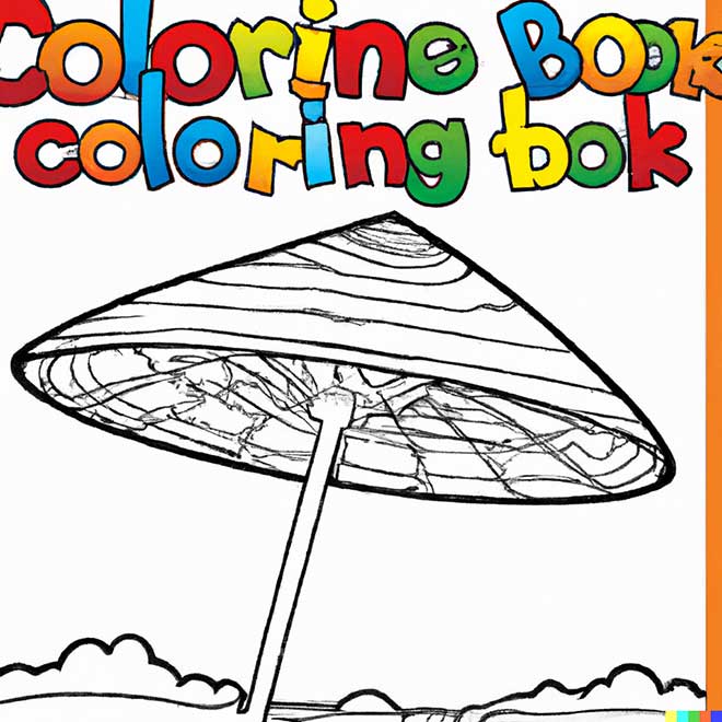 25+ Desenhos de Guarda Sol para Imprimir e Colorir/Pintar