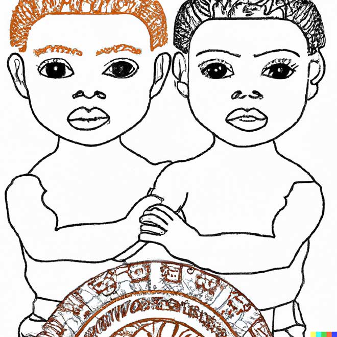 37+ Desenhos de Irmãos para Imprimir e Colorir e Pintar