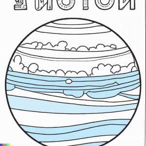 27+ Desenhos de Planeta Netuno para Imprimir e Colorir/Pintar
