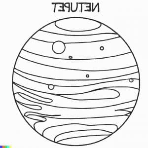27+ Desenhos de Planeta Netuno para Imprimir e Colorir/Pintar