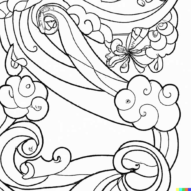 Vento Forte Colorir Tudodesenhos Sketch Coloring Page