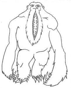 21+ Desenhos do Mapinguari para Imprimir e Colorir/Pintar