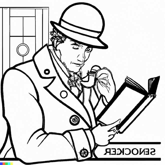 Sherlock Holmes Disegni Da Colorare