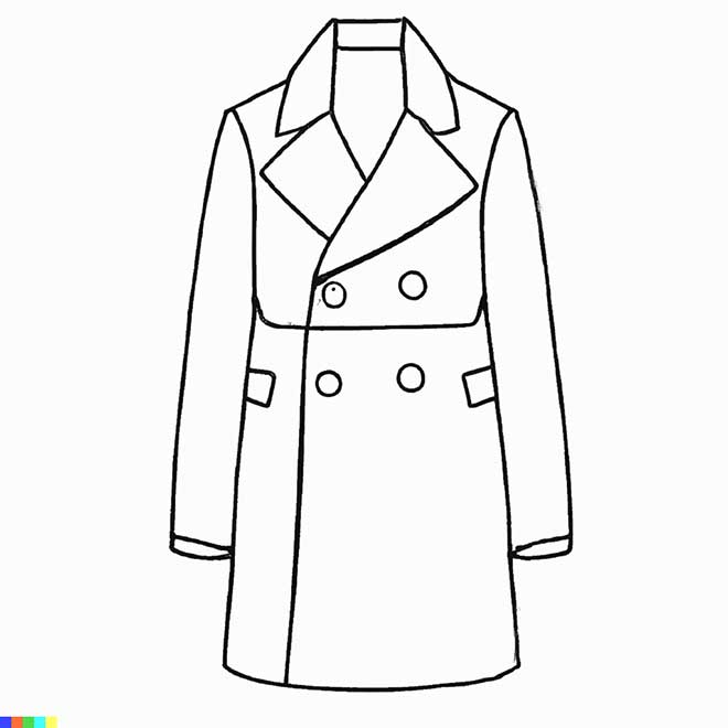 21+ Desenhos de Casaco para Imprimir e Colorir/Pintar