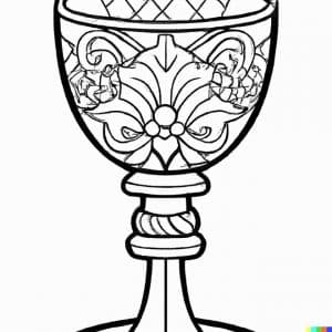 21+ Desenhos de Cálice para Imprimir e Colorir/Pintar