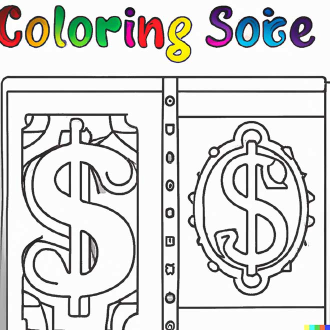25+ Desenhos de Dólar para Imprimir e Colorir/Pintar
