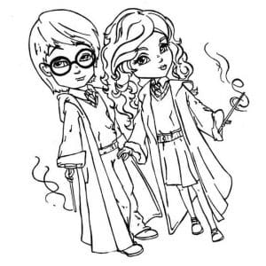 31+ Desenhos da Hermione (Harry Potter) para Imprimir e Colorir