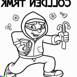 31+ Desenhos de Ladrão para Imprimir e Colorir/Pintar