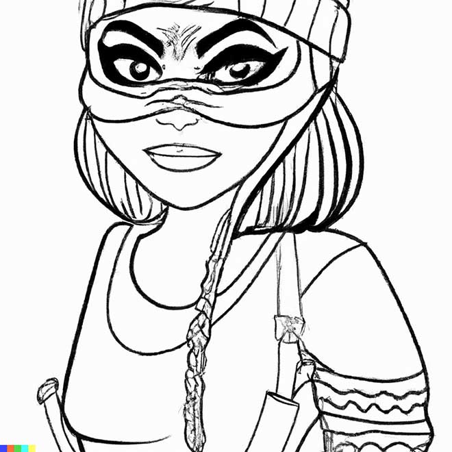 31+ Desenhos de Ladrão para Imprimir e Colorir/Pintar