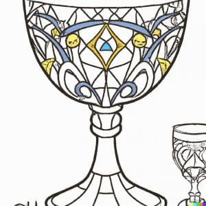 21+ Desenhos de Cálice para Imprimir e Colorir/Pintar
