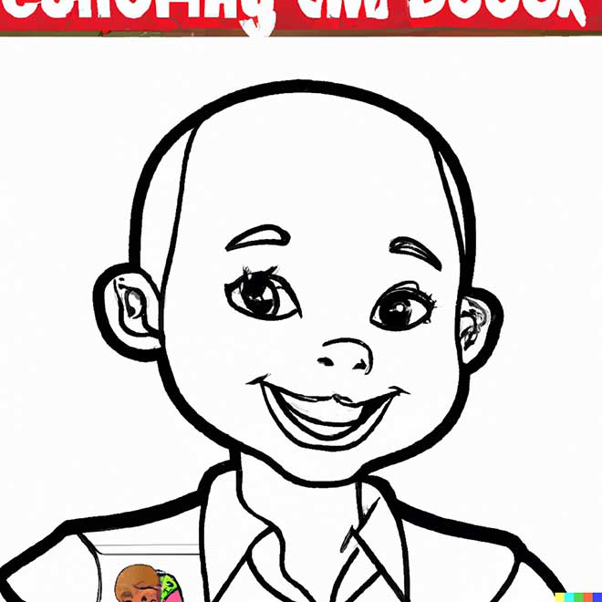 21+ Desenhos de Careca para Imprimir e Colorir/Pintar