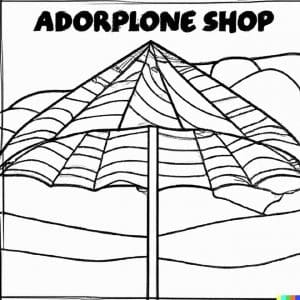 25+ Desenhos de Guarda Sol para Imprimir e Colorir/Pintar