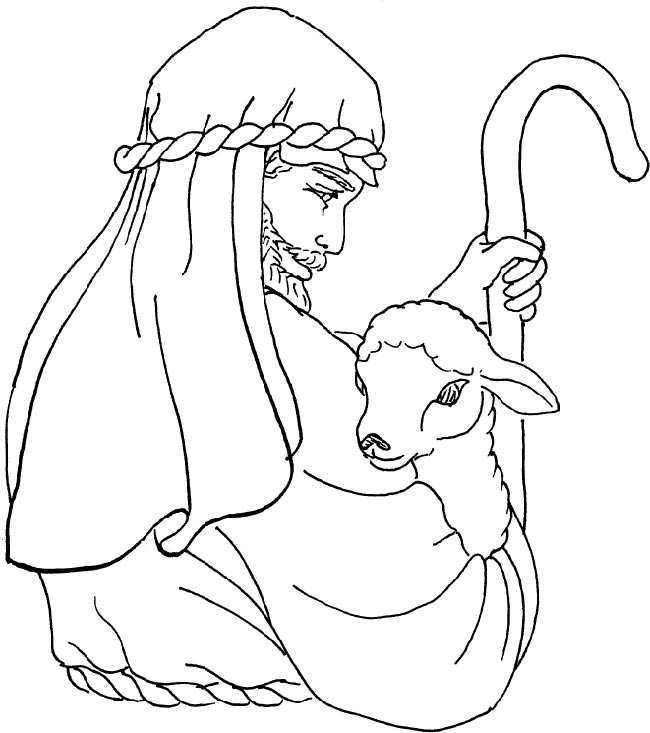 35+ Desenhos de Pastor para Imprimir e Colorir/Pintar