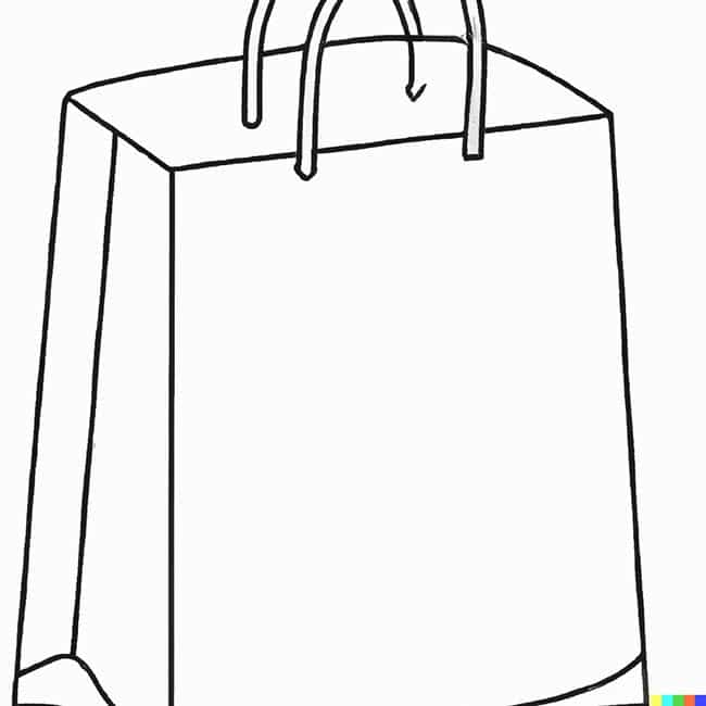 15+ Desenhos de Sacola para Imprimir e Colorir/Pintar