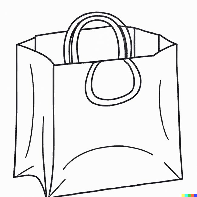 15+ Desenhos de Sacola para Imprimir e Colorir/Pintar