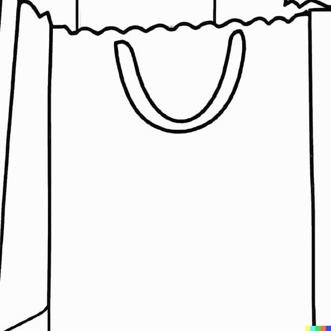 15+ Desenhos de Sacola para Imprimir e Colorir/Pintar