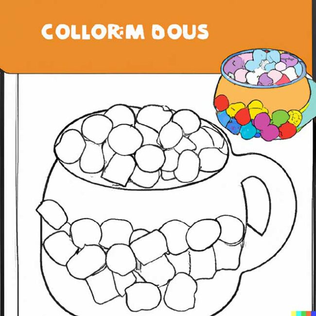 15+ Desenhos de Marshmallow para Imprimir e Colorir/Pintar