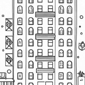 40+ Desenhos de Apartamento para Imprimir e Colorir/Pintar