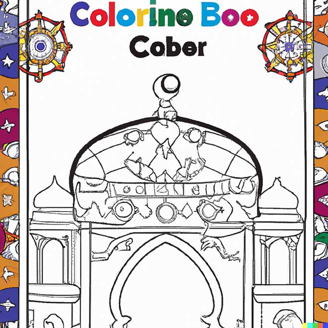 22+ Desenhos de Árabes para Imprimir e Colorir/Pintar