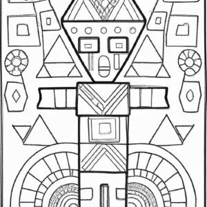 40+ Desenhos de Arte Ndebele para Imprimir e Colorir/Pintar