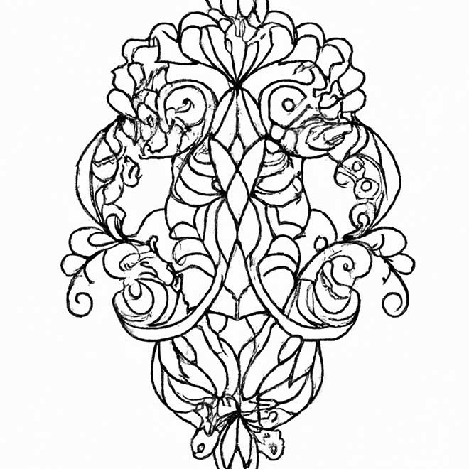 40+ Desenhos de Arabescos para Imprimir e Colorir/Pintar
