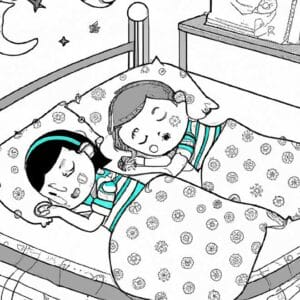 35+ Desenhos de Criança Dormindo para Imprimir e Colorir/Pintar