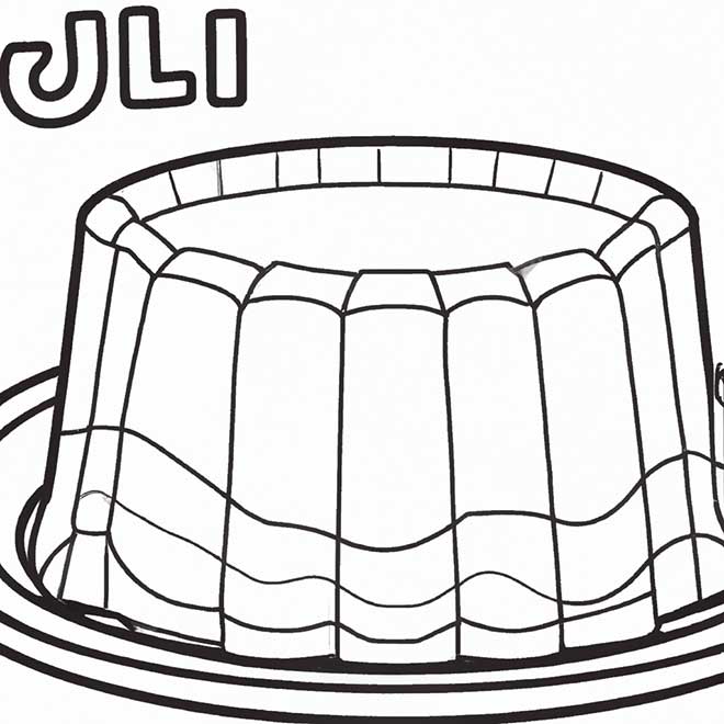 Gelatina Disegno Wackelpudding Kleurplaat Malvorlage Colorear Animada ...