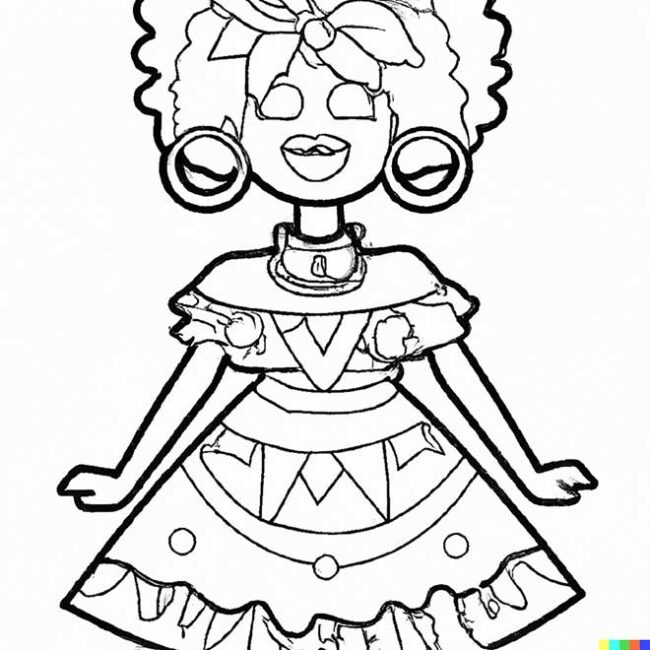 21+ Desenhos de Baiana para Imprimir e Colorir/Pintar