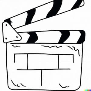 15+ Desenhos de Claquete para Imprimir e Colorir/Pintar