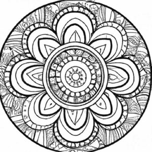 40+ Desenhos de Mandala Africana para Imprimir e Colorir/Pintar