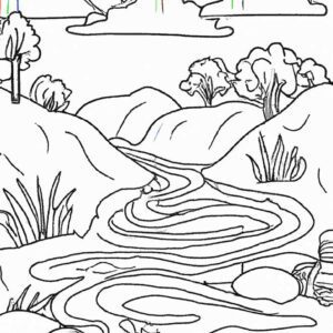 40+ Desenhos de Riacho para Imprimir e Colorir/Pintar (Grátis)