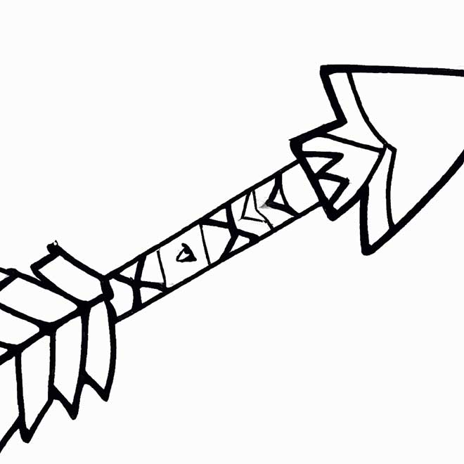 40+ Desenhos de Seta para Imprimir e Colorir/Pintar (Grátis)