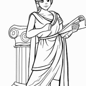 40+ Desenhos de Toga para Imprimir e Colorir/Pintar (Grátis)