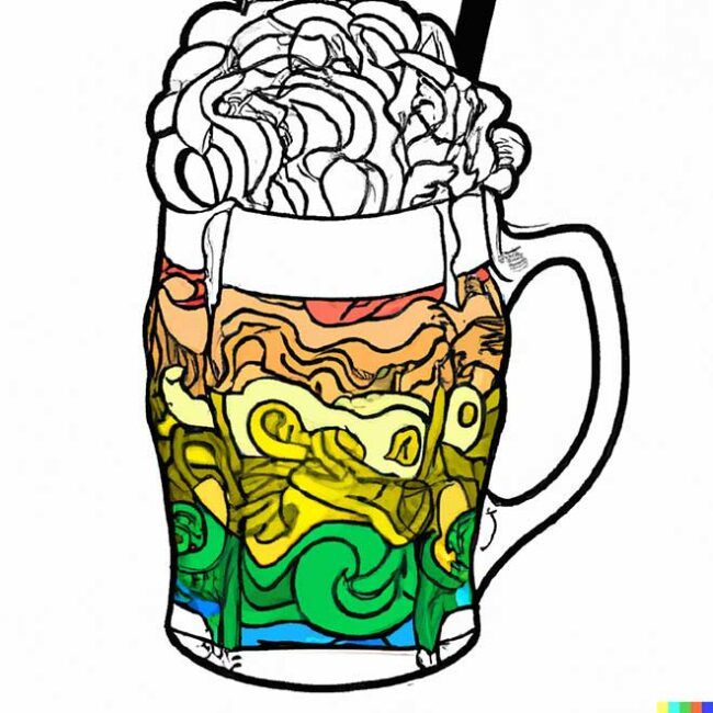 25+ Desenhos de Chopp para Imprimir e Colorir/Pintar