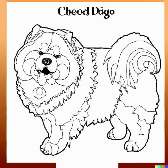 11+ Desenhos de Chow Chow para Imprimir e Colorir/Pintar