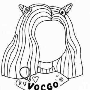 40+ Desenhos de VSCO Girl para Imprimir e Colorir/Pintar