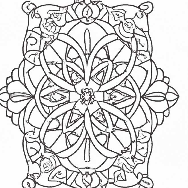 40+ Desenhos de Arabescos para Imprimir e Colorir/Pintar