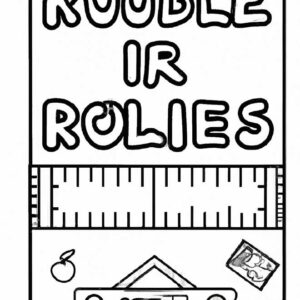 31+ Desenhos de Régua para Imprimir e Colorir/Pintar