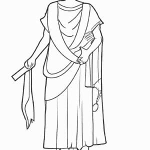 40+ Desenhos de Toga para Imprimir e Colorir/Pintar (Grátis)