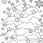 40+ Desenhos de Céu Estrelado para Imprimir e Colorir/Pintar