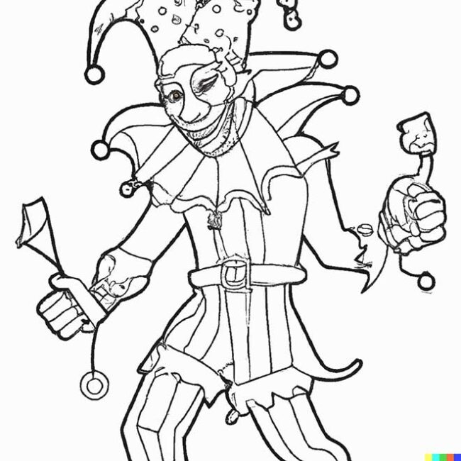 15+ Desenhos de Bobo da Corte para Imprimir e Colorir/Pintar