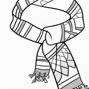 15+ Desenhos de Cachecol para Imprimir e Colorir/Pintar