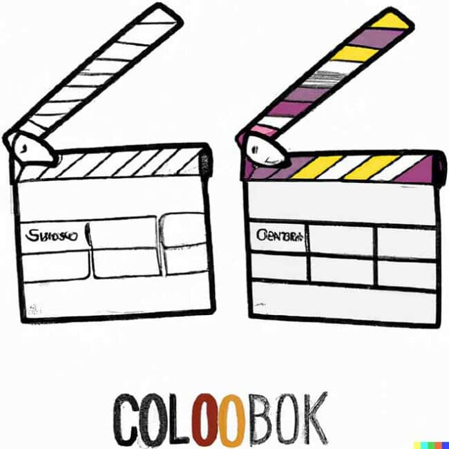 15+ Desenhos de Claquete para Imprimir e Colorir/Pintar