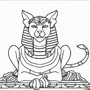 21+ Desenhos de Esfinge para Imprimir e Colorir/Pintar