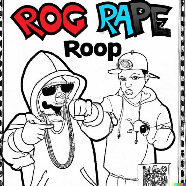 Artista De Rap No Palco Para Colorir Imprimir E Desenhar Colorirme