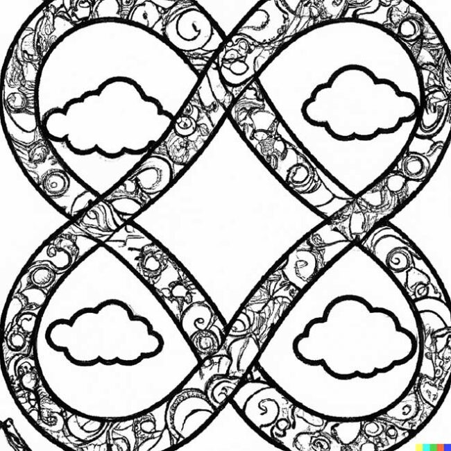 15+ Desenhos de Símbolo do Infinito para Imprimir e Colorir/Pintar